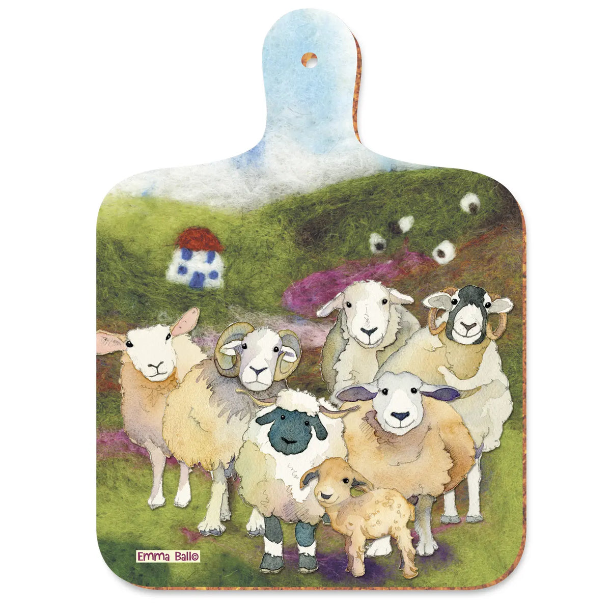 Emma Ball Mini Chopping Board Felted Sheep – Charles Michies Pharmacy
